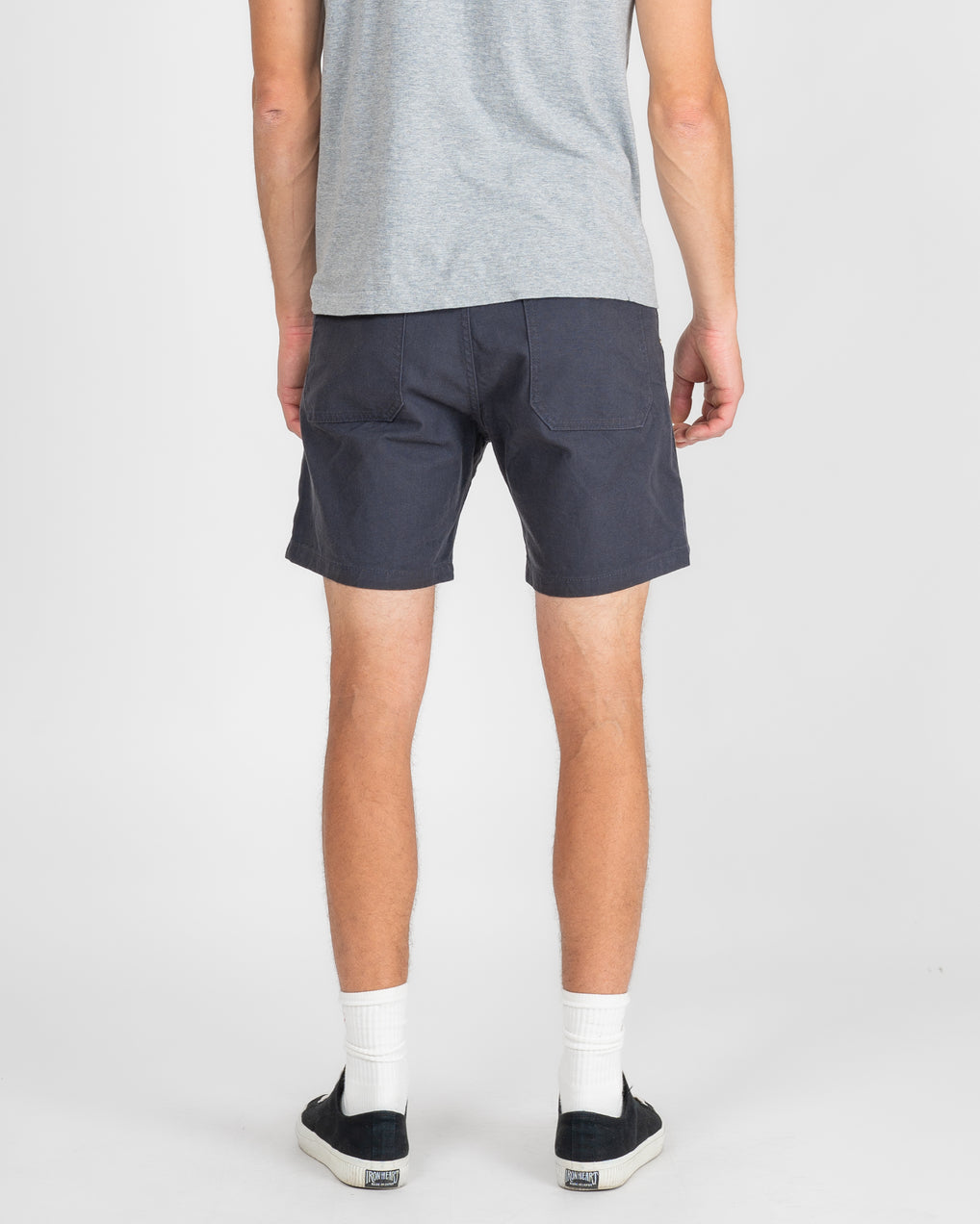 10oz Double Front Duck Shorts - Black – Iron Heart